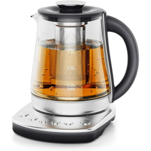 Electric Kettle With Infuser, 1.5L Electric Tea Kettle With Temperature ...