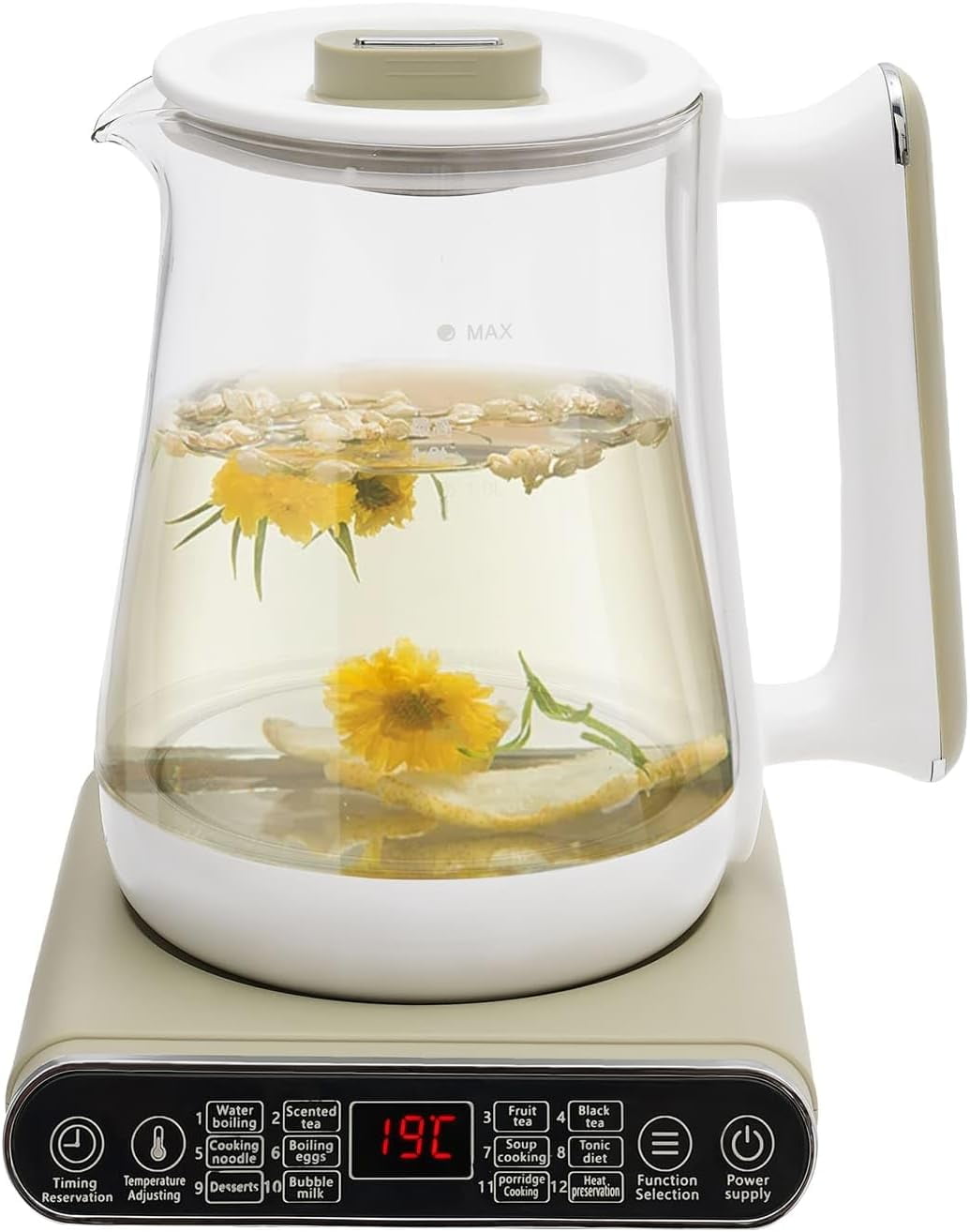 Electric Kettle Tea Maker with Stewpot and Strainer, Electric Kettle ...