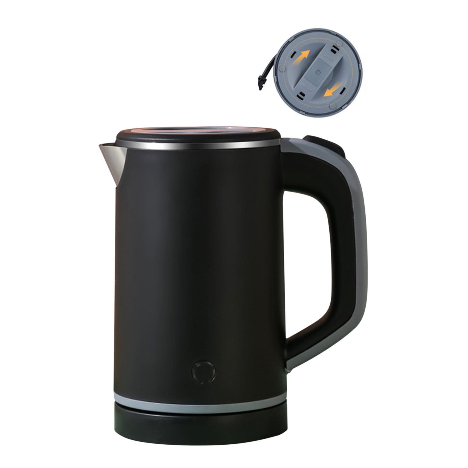 Electric Kettle for Tea and Water, 0.8L Stainless Steel Travel Kettle ...