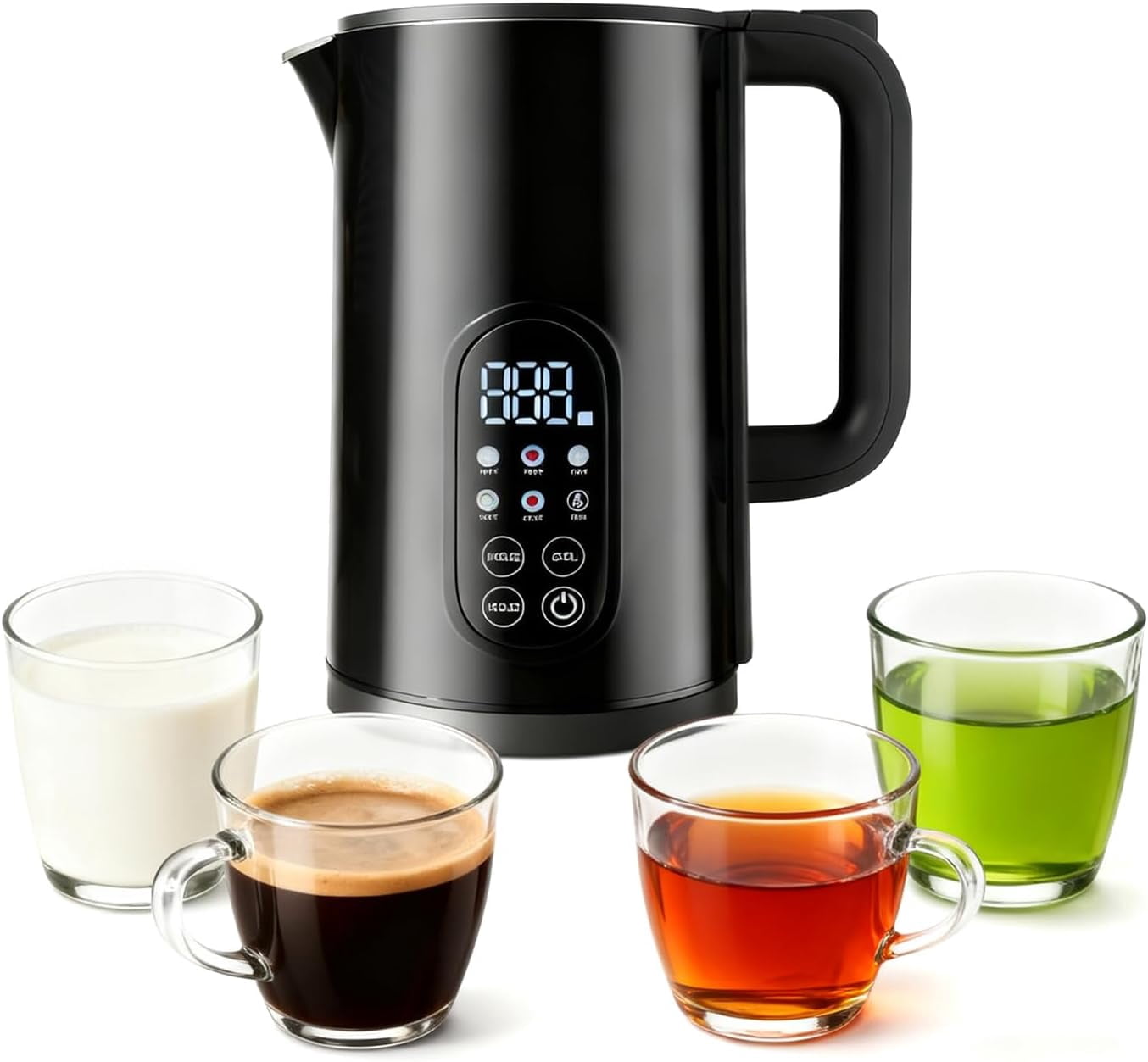 Electric Kettle with Temperature Control 1.7L Cordless Kettle with 5 ...