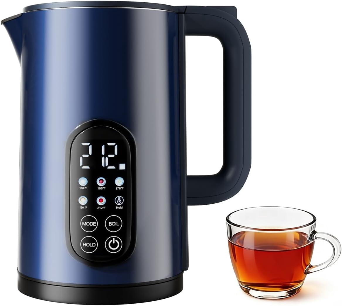 Electric Kettle with Temperature Control, 1.7L Hot Water for Tea ...