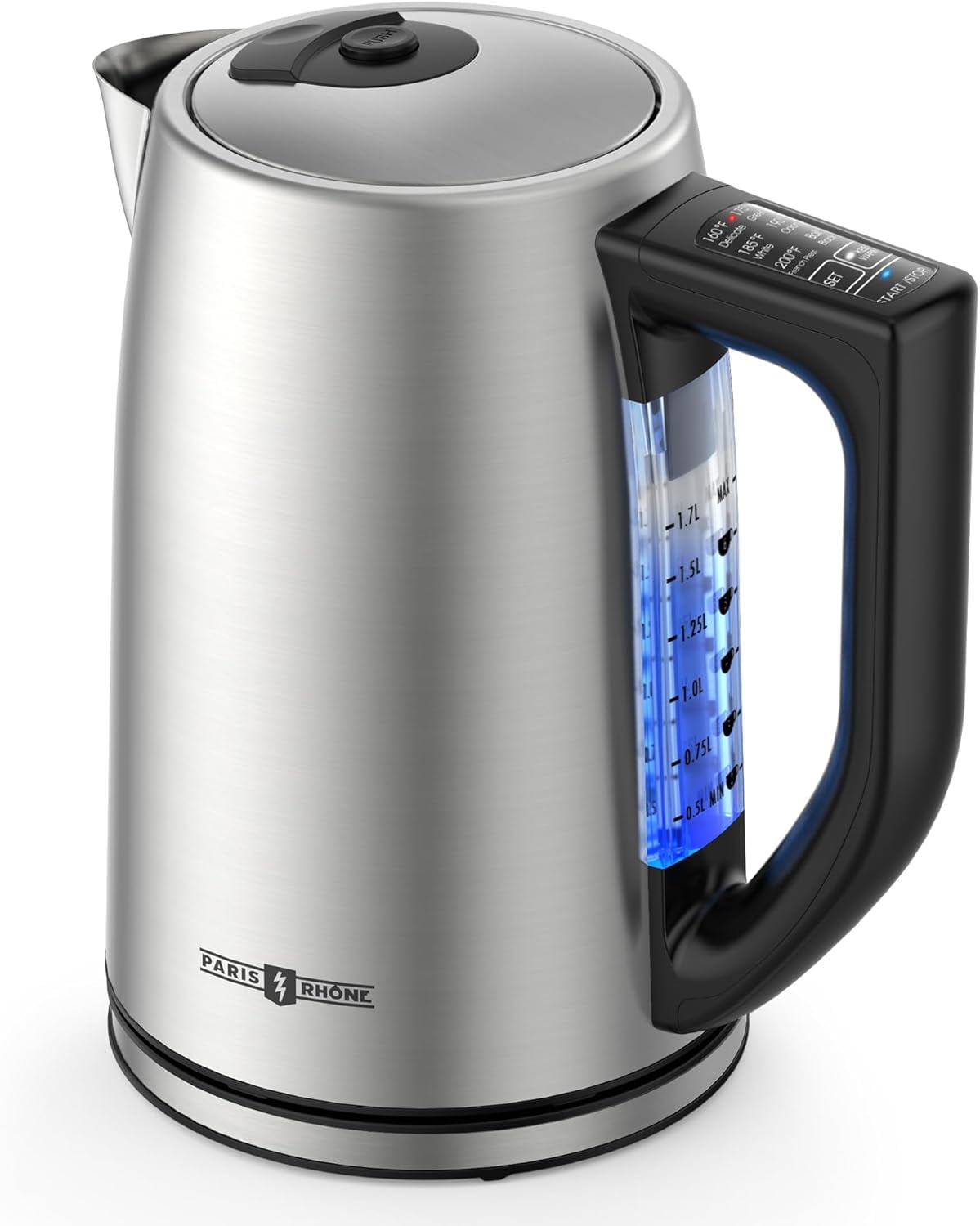 Electric Kettle Temperature Control, 1.7L Stainless Steel Tea Kettle ...