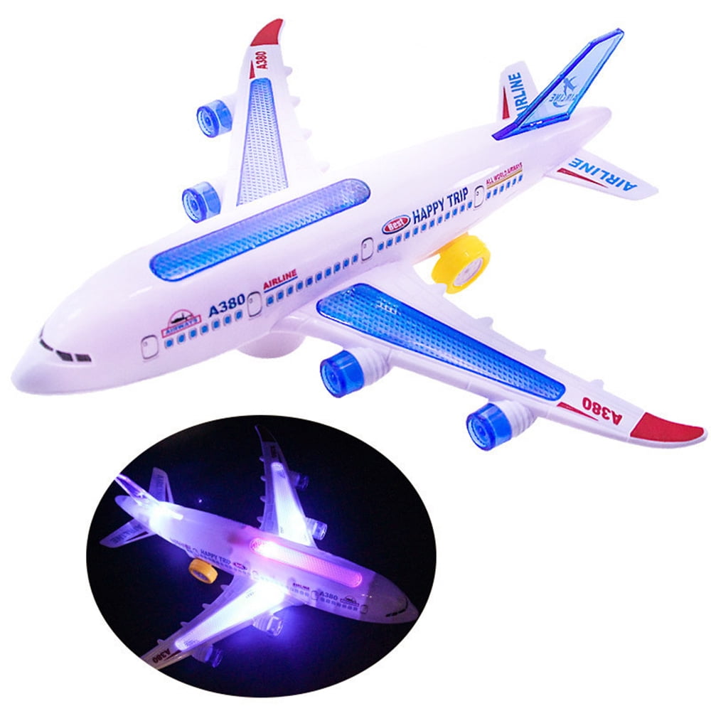 Electric Kids Action Toy Airplane Plane with Lights and Sounds Toy ...