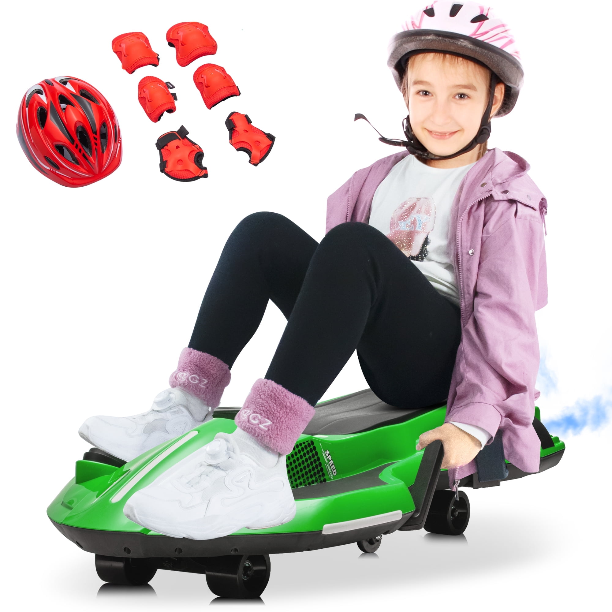 24V Powered Car Wheel for Big Kids, 200W Motors Outdoor Ride onToys w ...