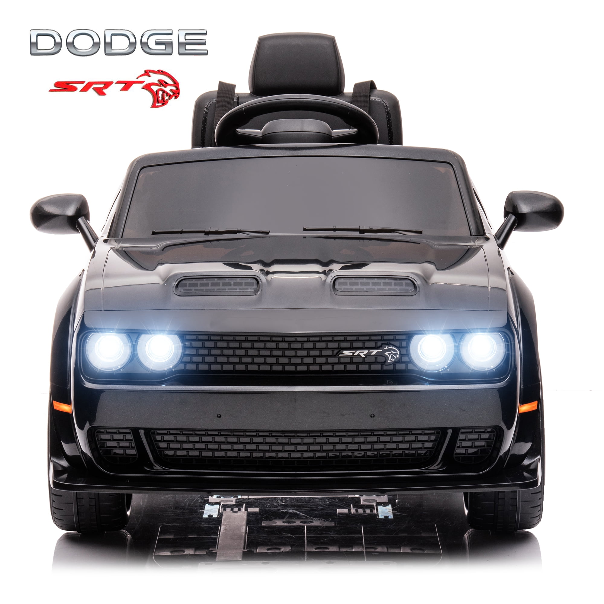 Electric Kids Toys, 12V Licensed Dodge Challenger SRT Ride on Car, 12V ...