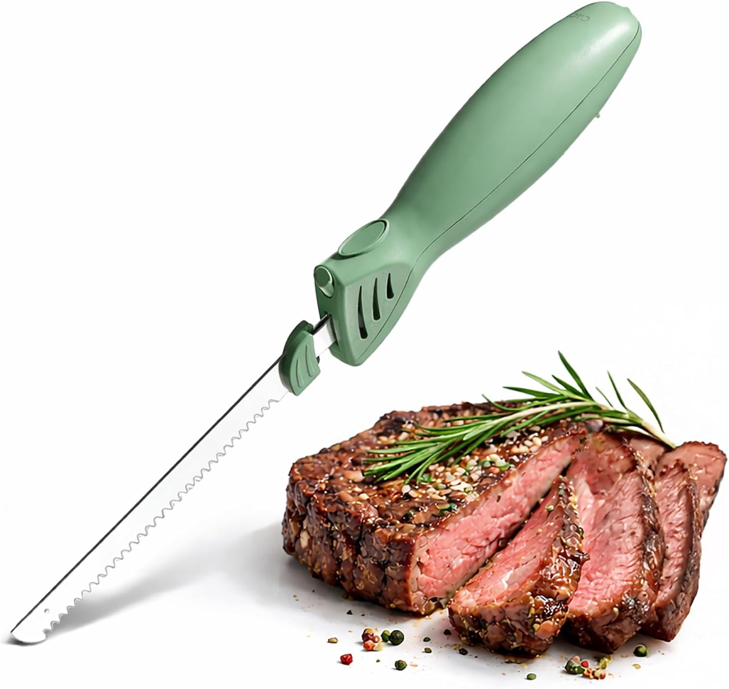 Electric Knife, 100W Power, Dual Stainless Steel Blades for Precise ...