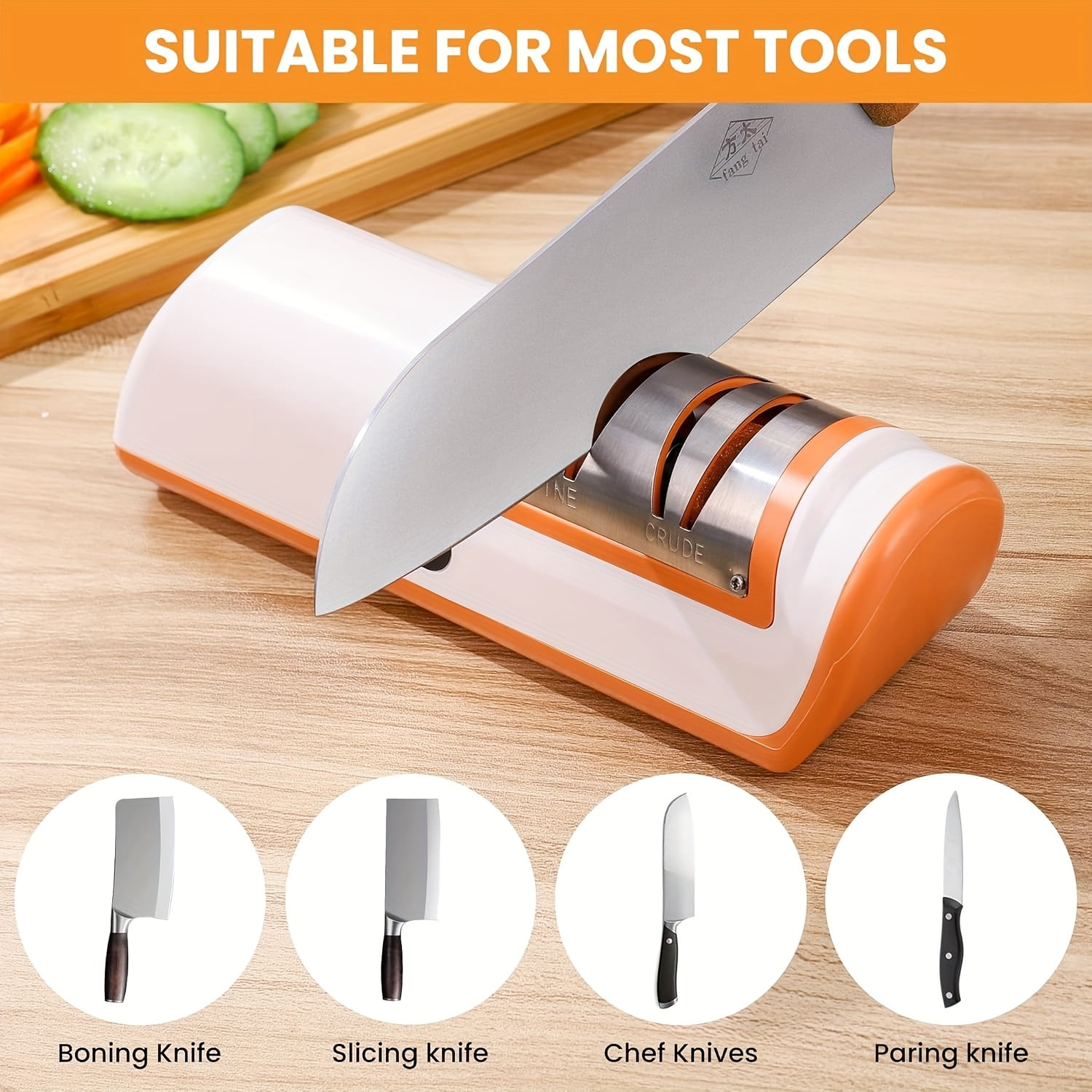 Electric Knife Sharpener Automatic Utensil Kitchen Knife Sharpener ...