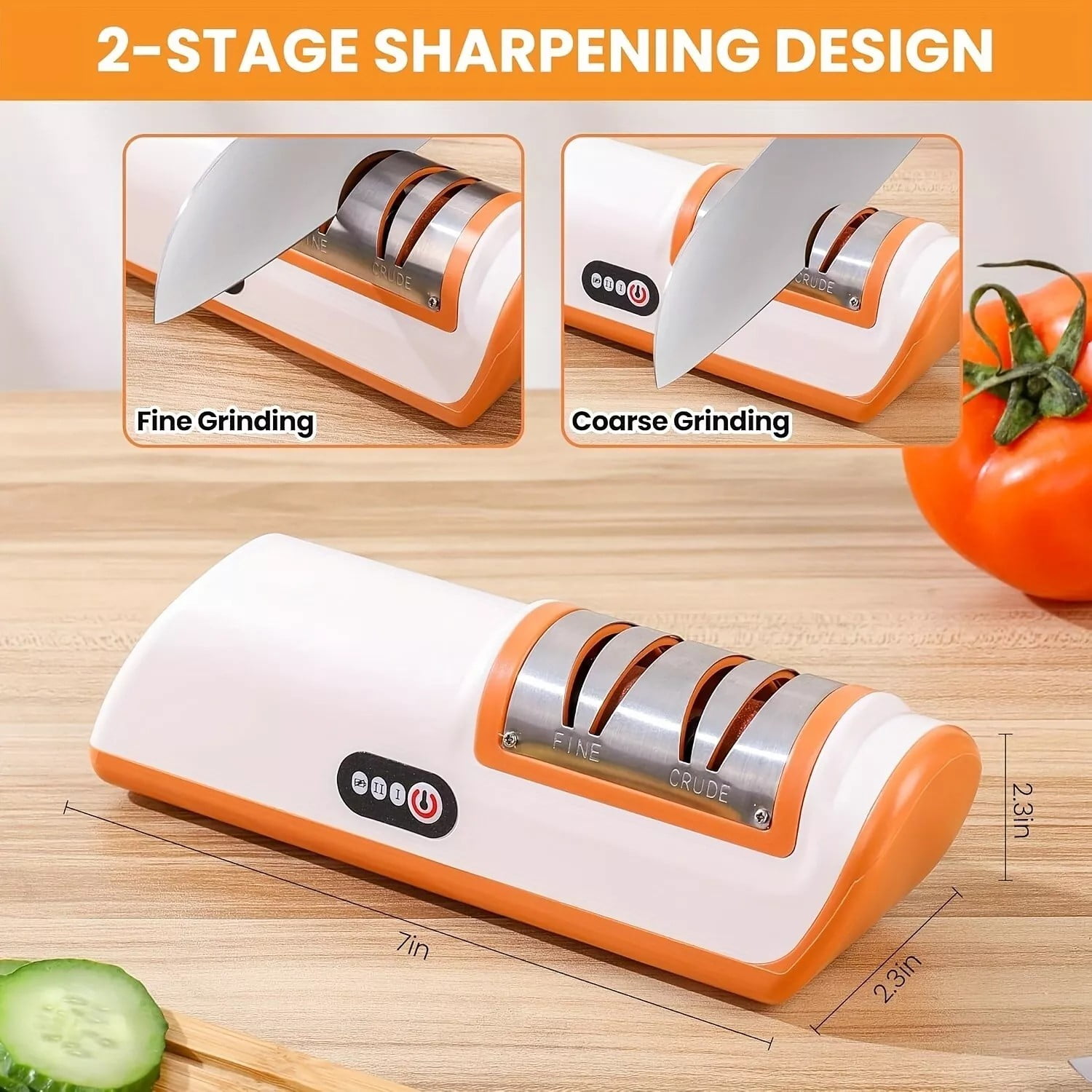 Electric Knife Sharpener for Home Use,USB Kitchen Knife Sharpener ...
