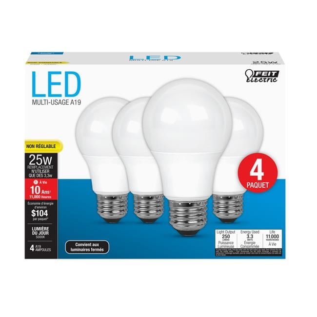Electric LED Light Bulb - Pack of 4 - Walmart.com
