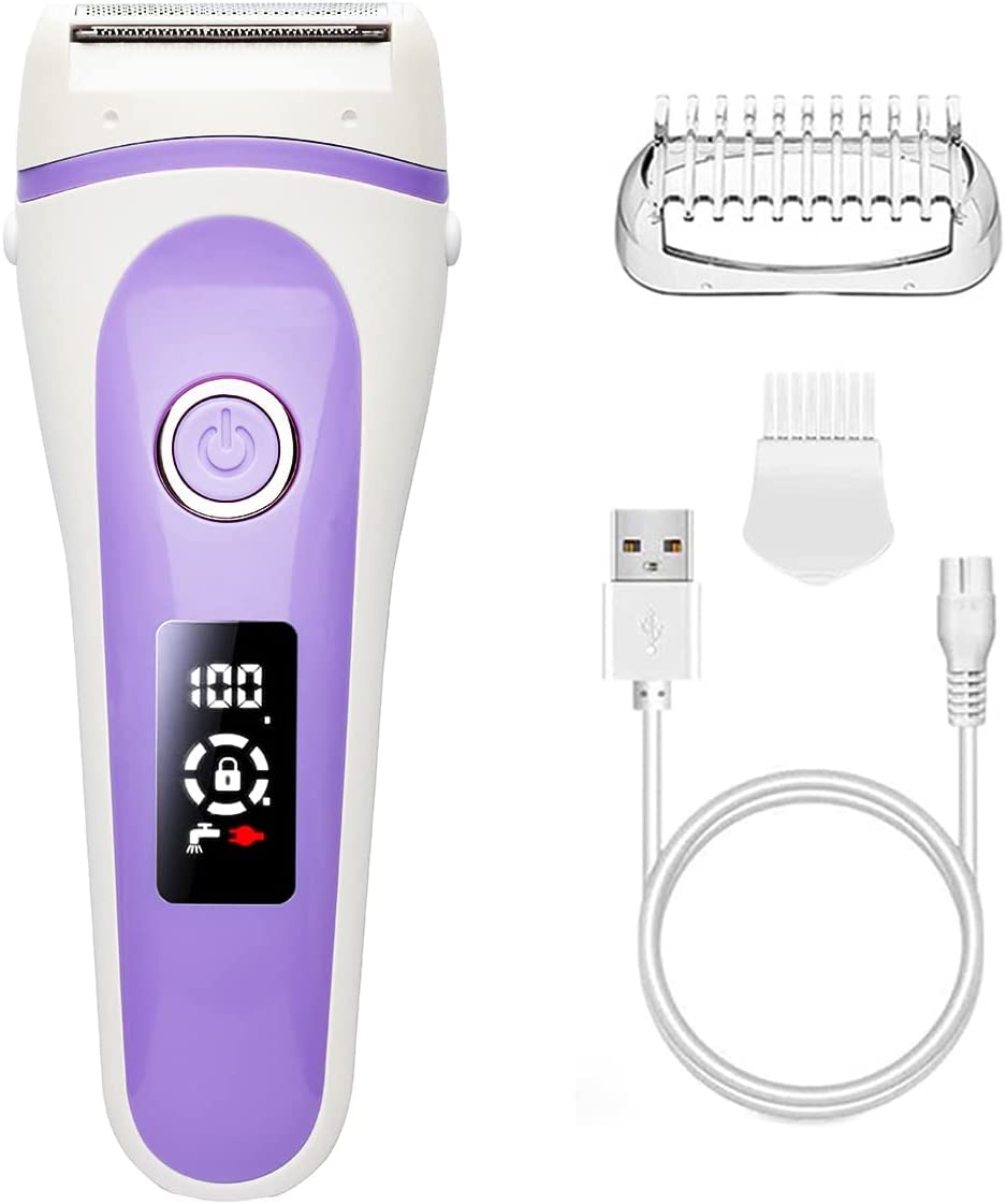 Electric Lady Shaver Bikini Trimmer Wet & Dry Rechargeable Cordless ...