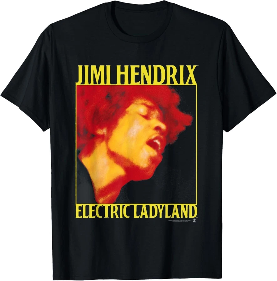 Electric Ladyland Rock Legend Guitarist Music Graphic Vintage Style Tee ...