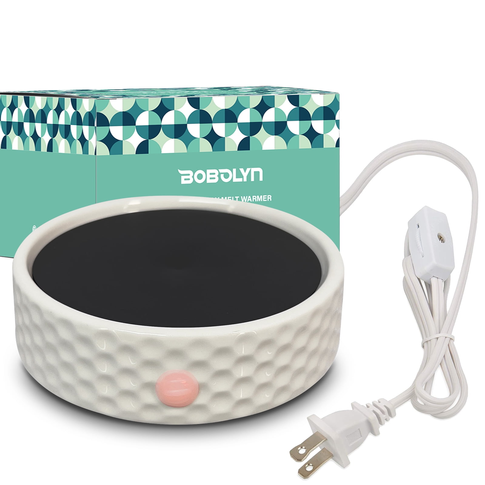 Electric Large Candle Warmer Plate - Ceramic Candle Wax Warmers for Jar ...