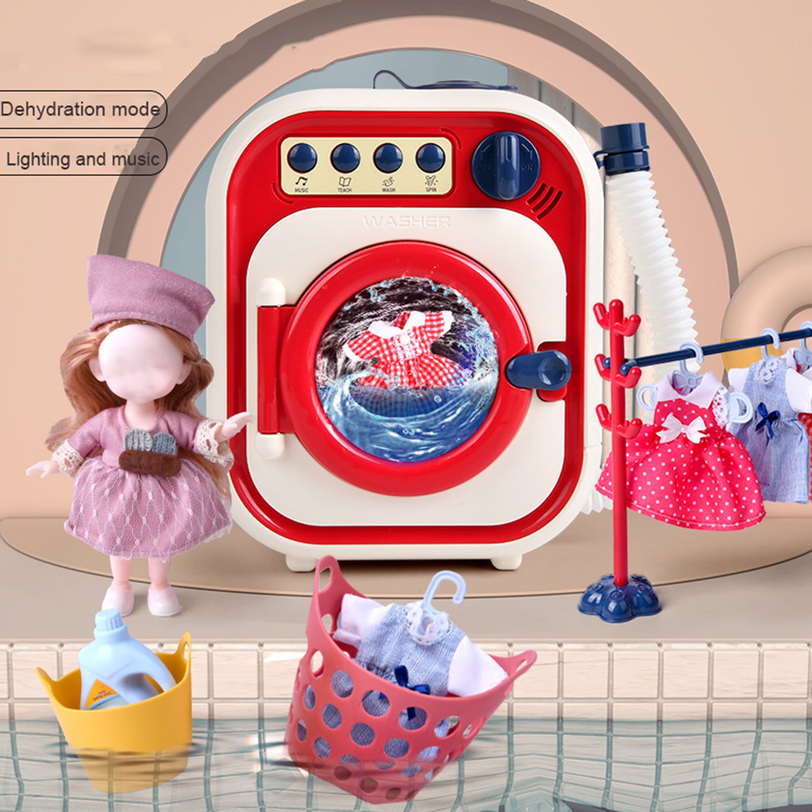 Electric Laundry Toy Set - Safe Fun Educational Simulation Toy ...