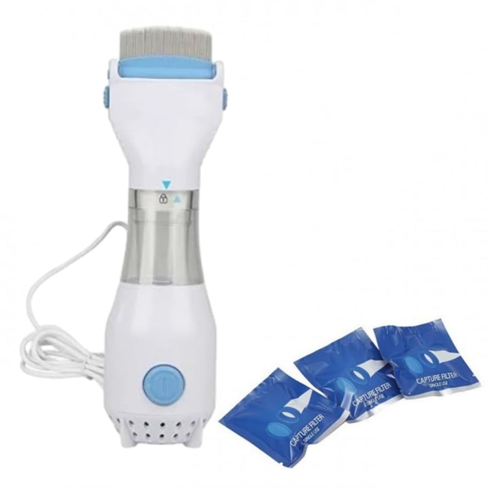 Electric Lice Vacuum Comb for Hair Treatment and Removal - Hair Cleaner ...
