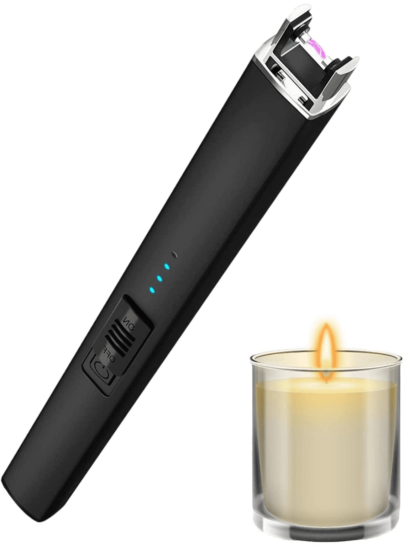 Electric Lighter Candle Arc Lighter with LED Battery Display USB ...