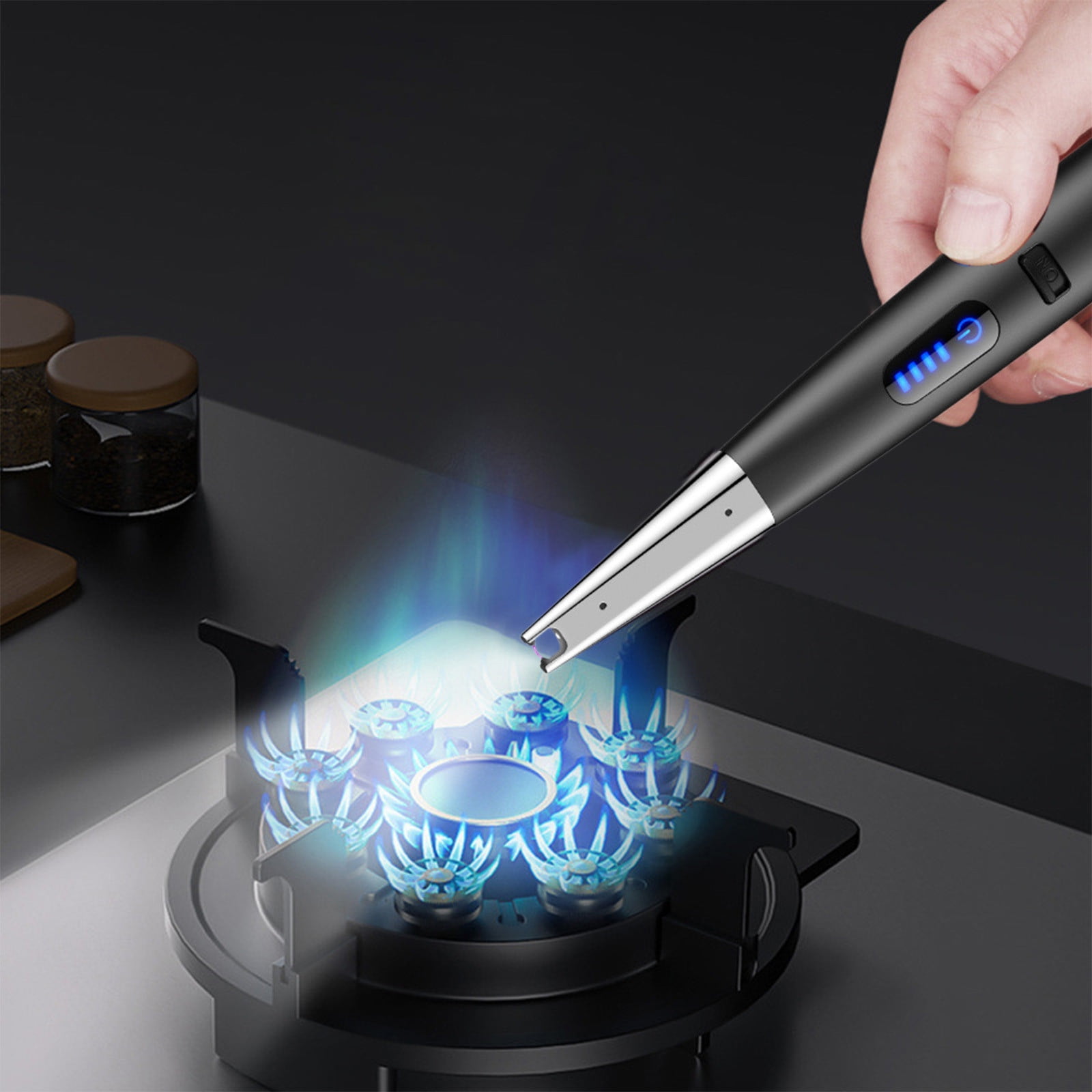 Electric Lighter Candle Lighter Windproof Flameless USB Rechargeable ...