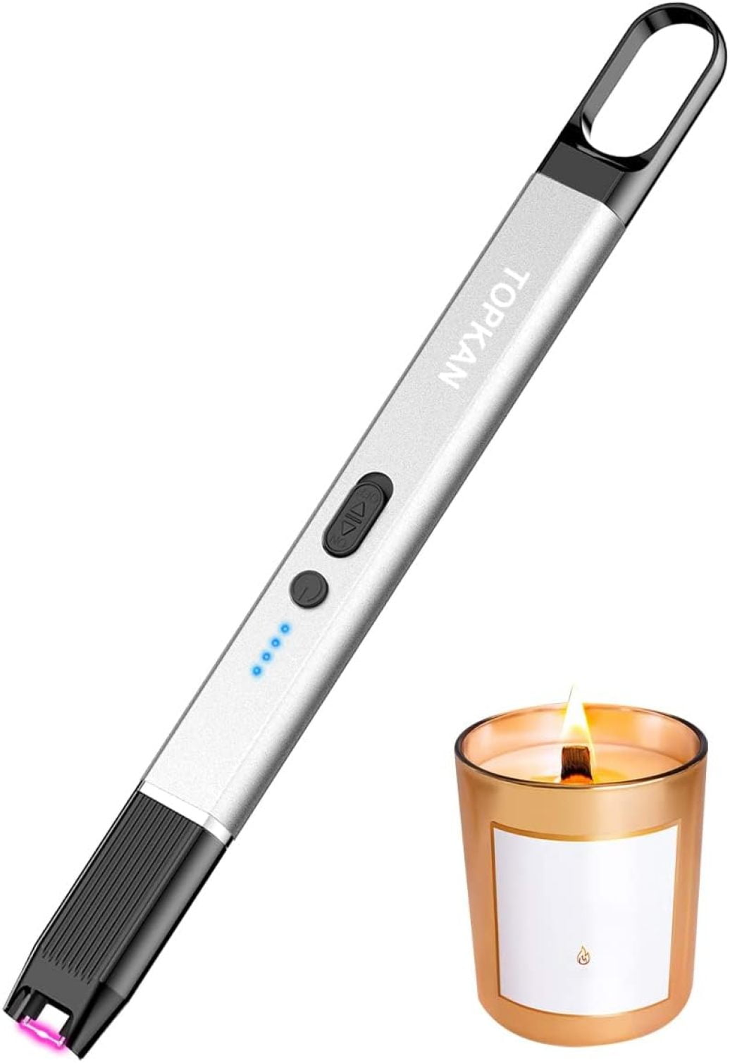 Electric Lighter, Candle Lighter, Windproof USB Rechargeable Electronic ...