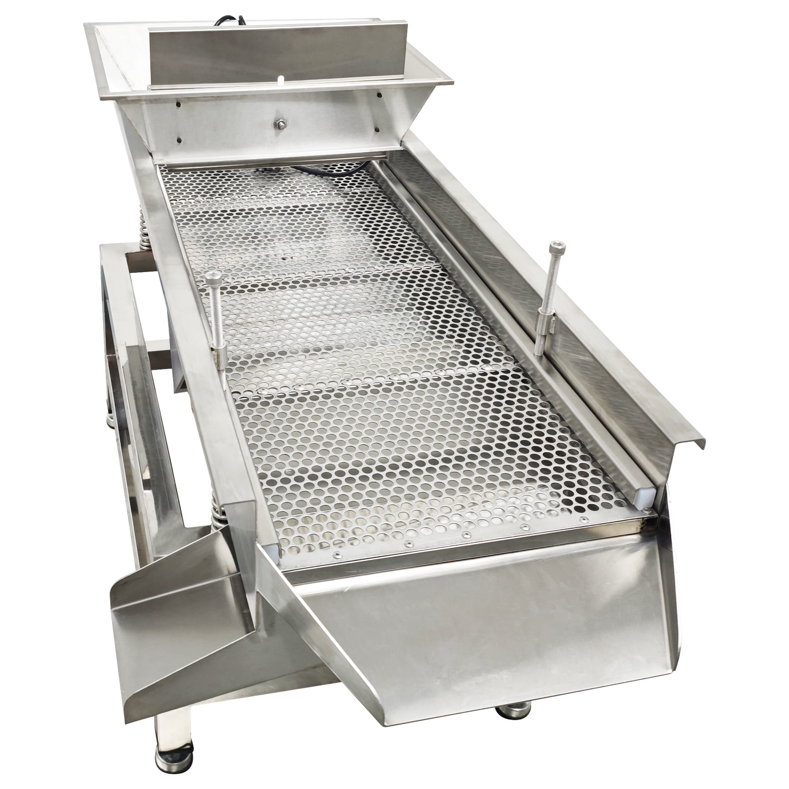 Electric Linear Sifter Machine Stainless Steel Vibrating Screen 1 Layer ...