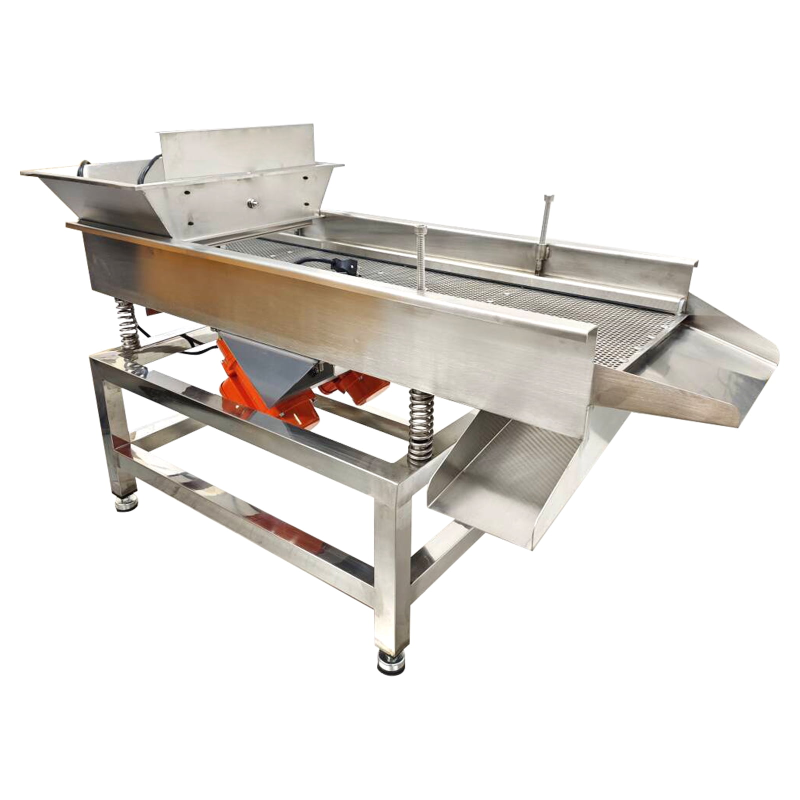 Electric Linear Sifter Machine Stainless Steel Vibrating Screen 1 Layer ...
