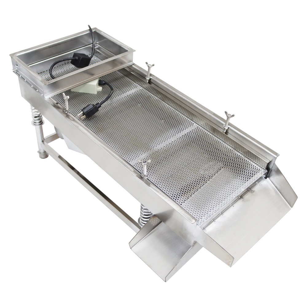Electric Linear Vibrating Screen Stainless Steel Shaker Sifter with ...
