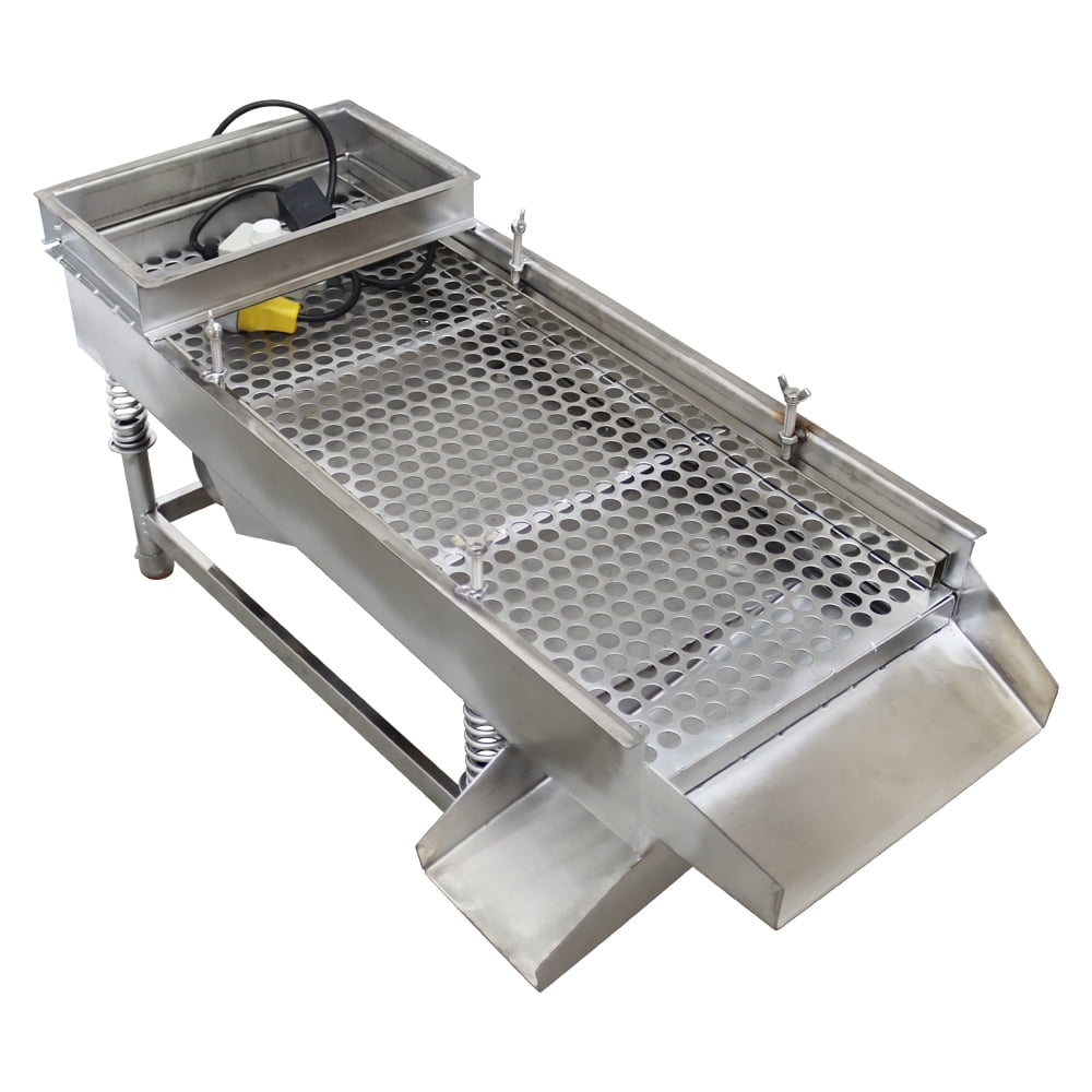 Electric Linear Vibrating Screen Stainless Steel Shaker Sifter with ...