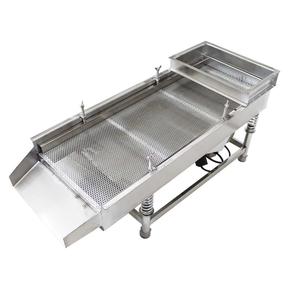 Electric Linear Vibrating Screen Stainless Steel Shaker Sifter with 4mm ...
