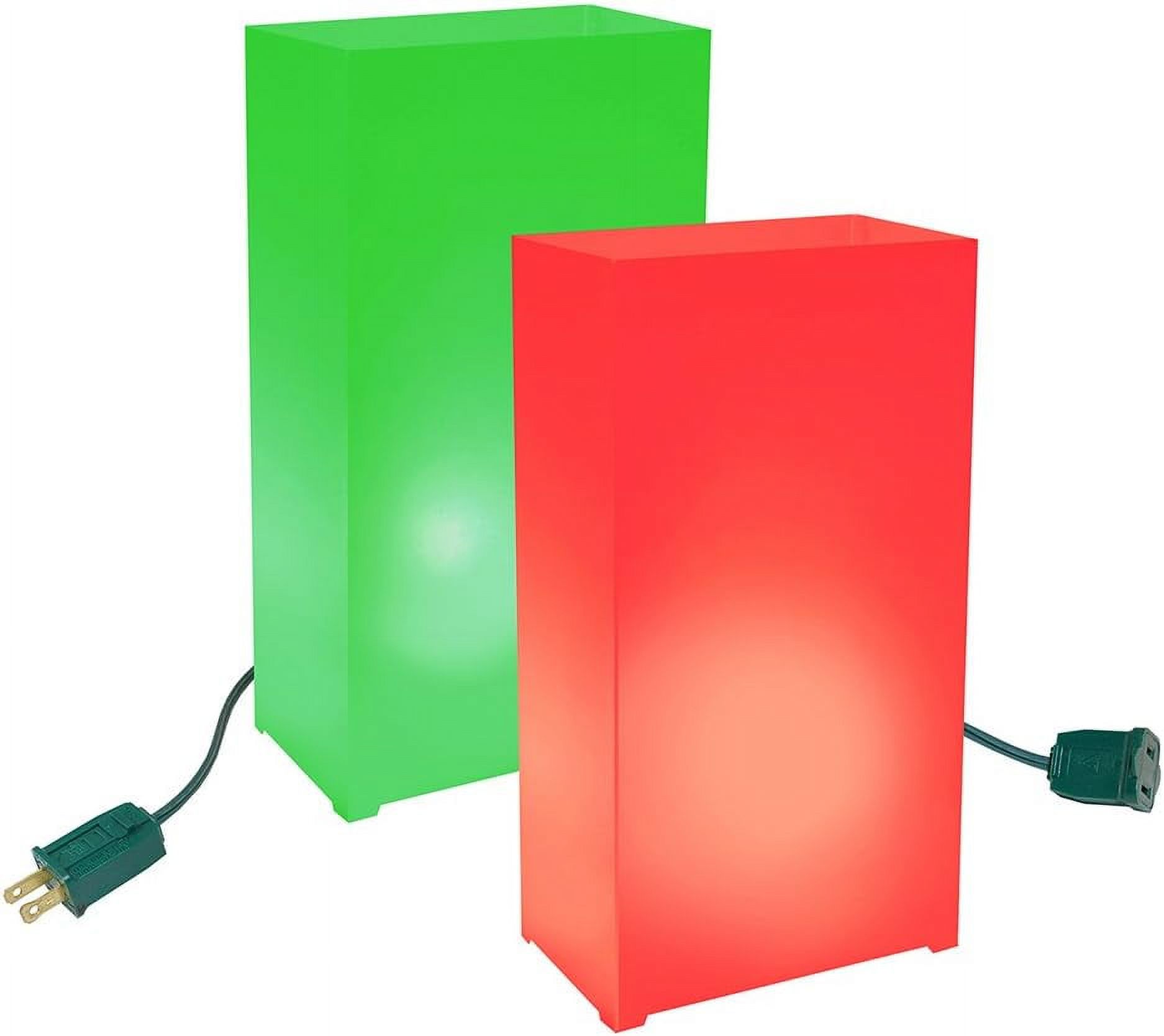 Electric Luminaria Kit, Red and Green - Set of 10 - Walmart.com