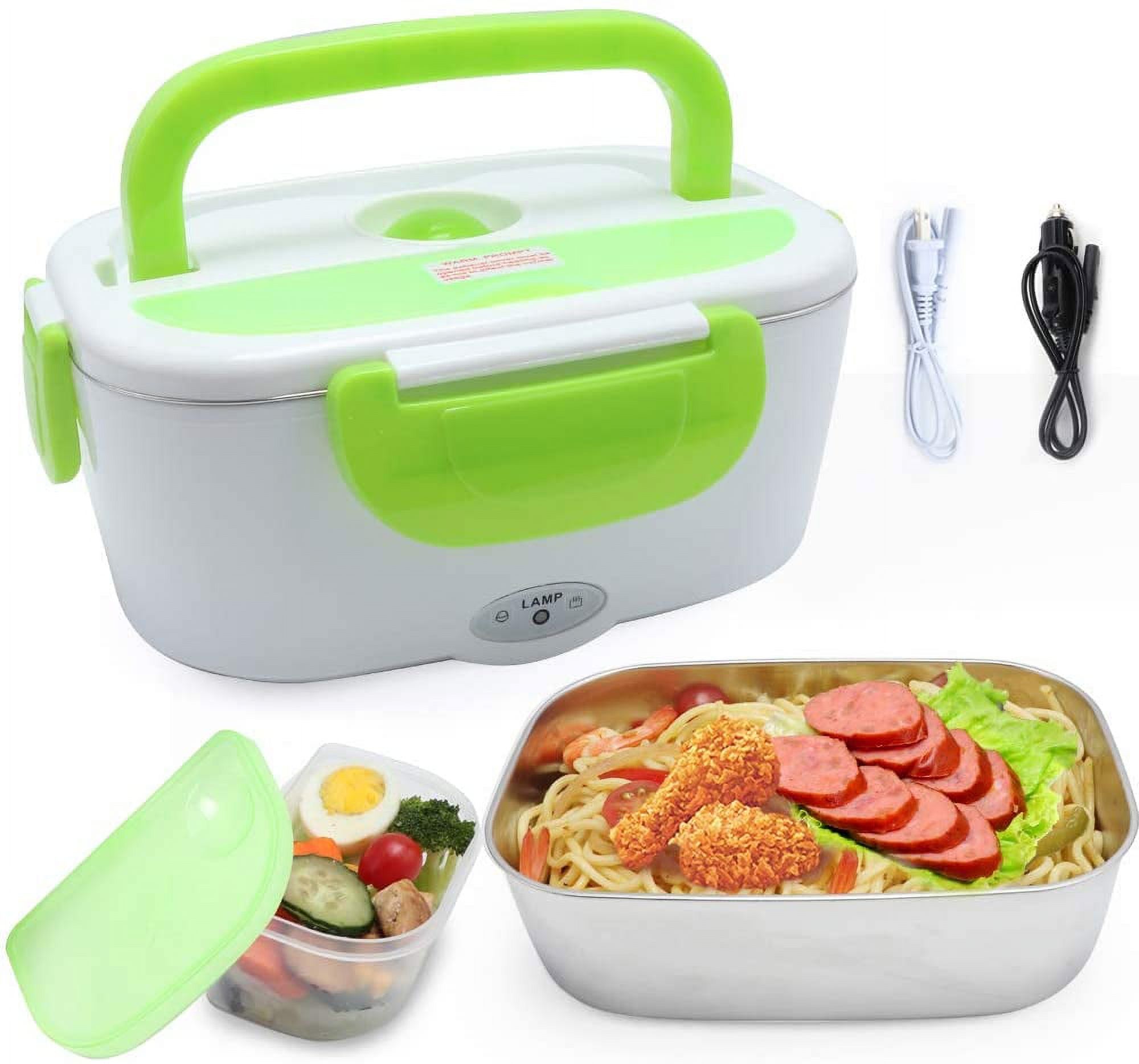 Electric Lunch Box,110V & 12V Heated Lunch Box,Portable Heating Lunch ...