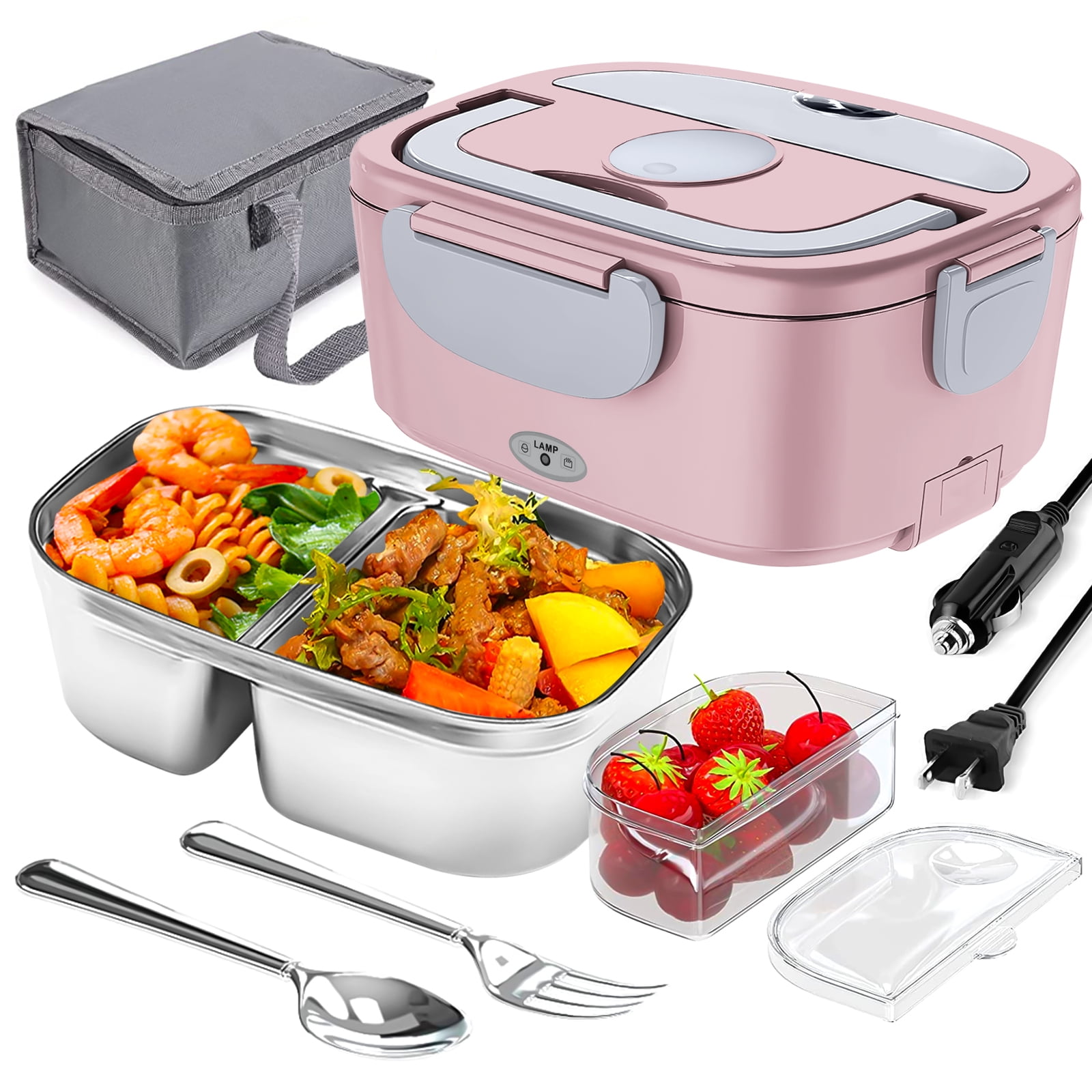 DFITO Electric Lunch Box, 65W Food Heater, Portable Warmer with ...