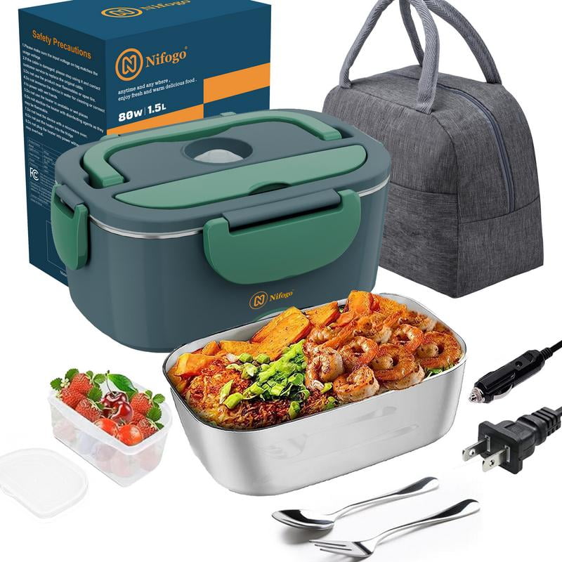 Electric Lunch Box Food Heater, 1.8L 3 in 1 Ultra Quick Heated Lunch ...