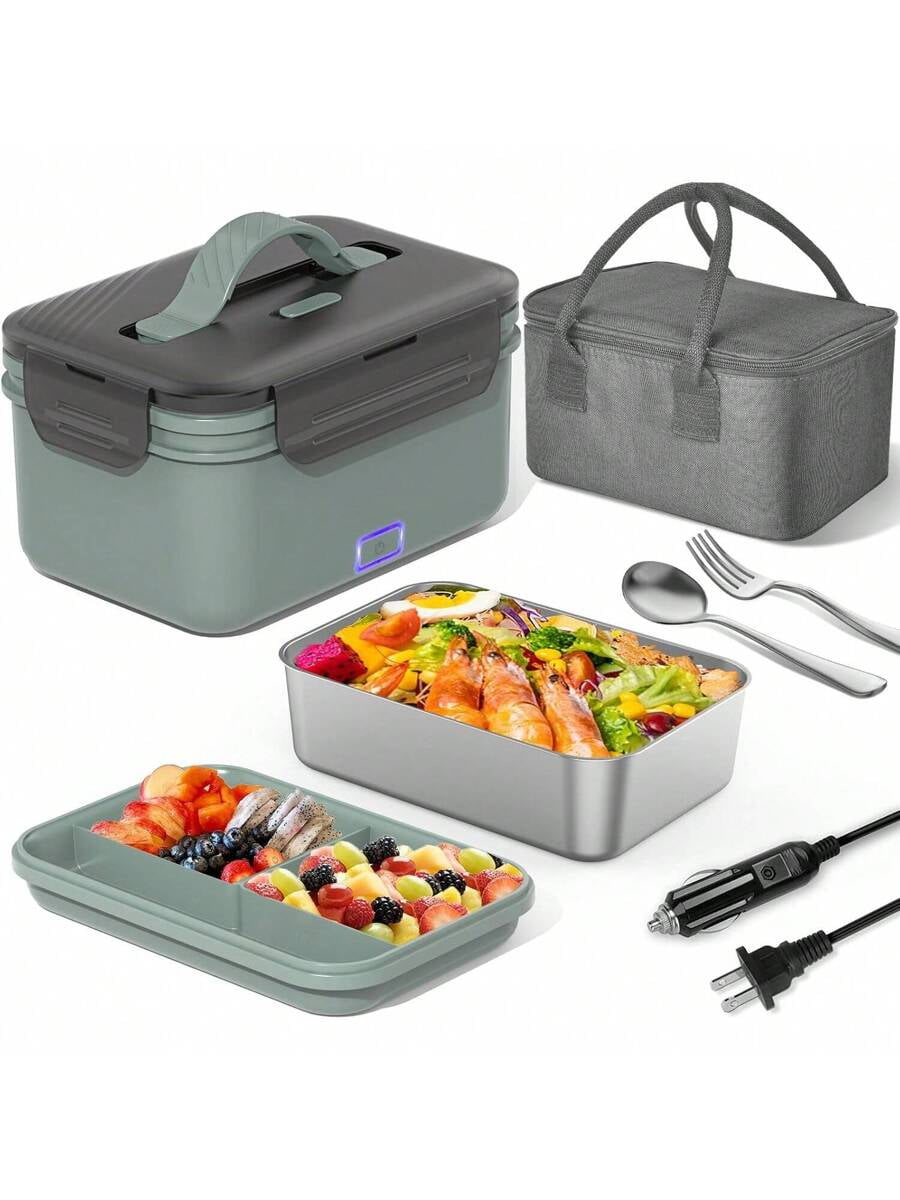 Electric Lunch Box Food Heater, 1.8L Heating Lunch Box For Work/Car ...