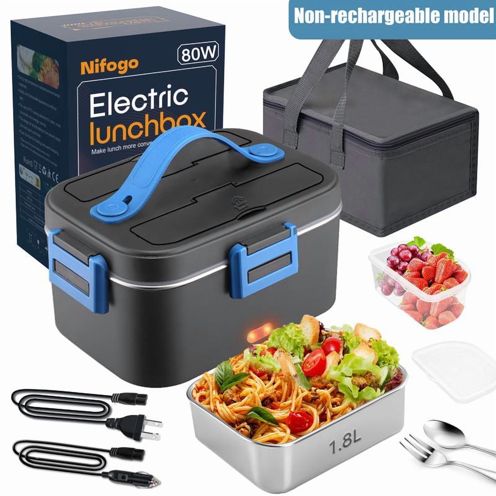 Electric Lunch Box Food Heater 80W Portable Heating Lunch Box Adult ...
