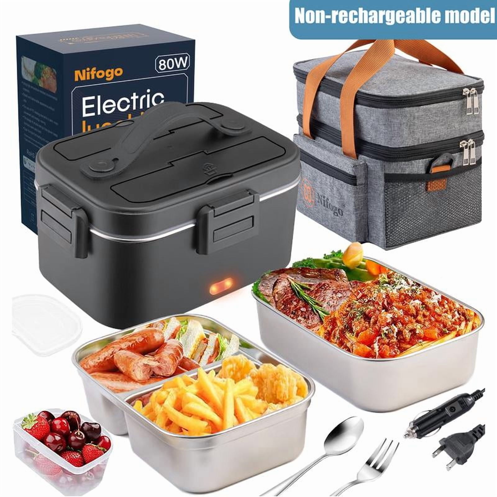 Electric Lunch Box Food Heater 80W Portable Heating Lunch Box Adult ...