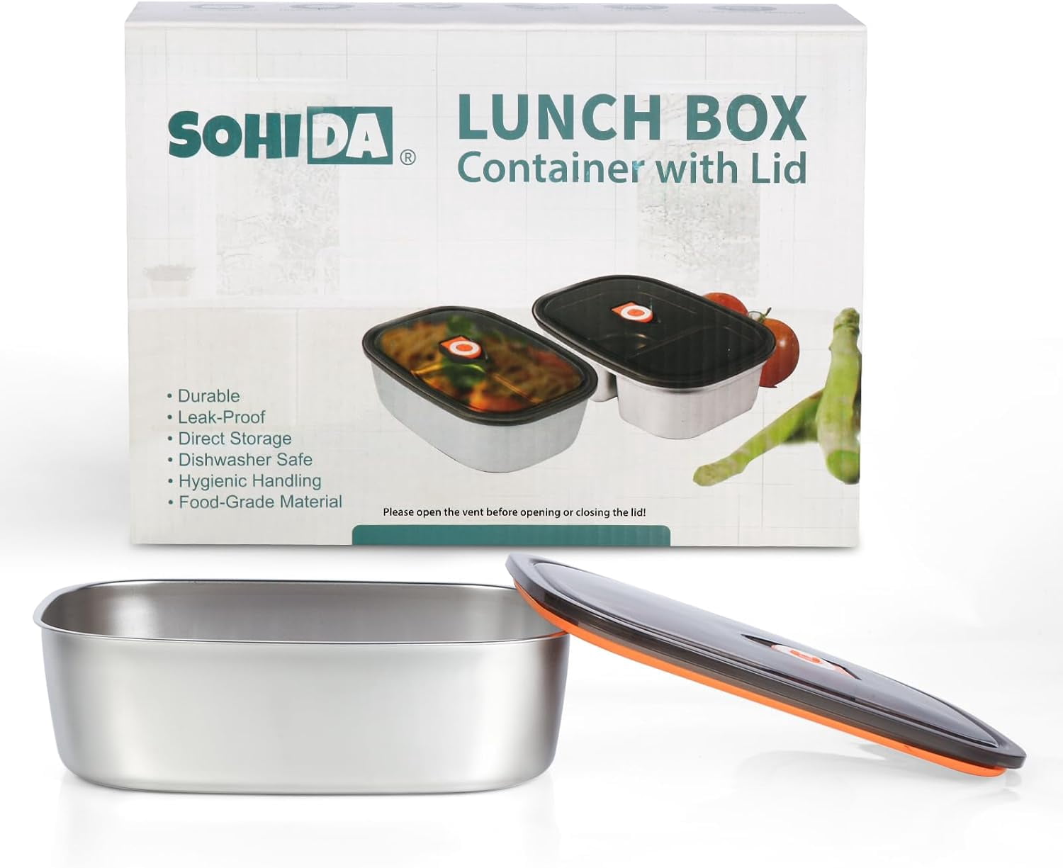 Electric Lunch Box Food Heater, 80W Portable Warmer for Car Truck Work ...