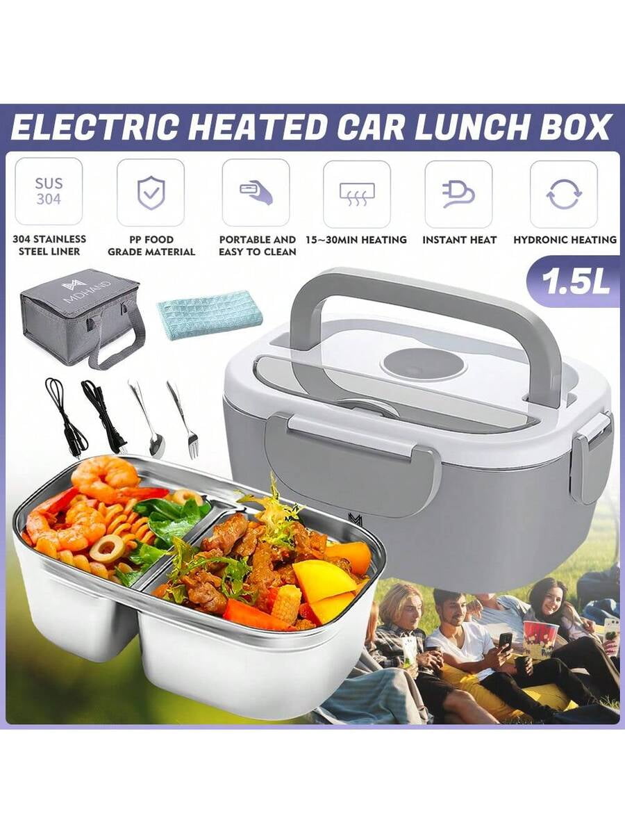 Electric Lunch Box, Food Heater For Adults, 12/24/110V Portable Lunch ...