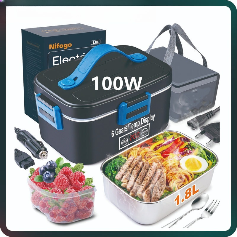 Electric Lunch Box Food Heater for Adults, Heated Lunch Box 12V/24V ...