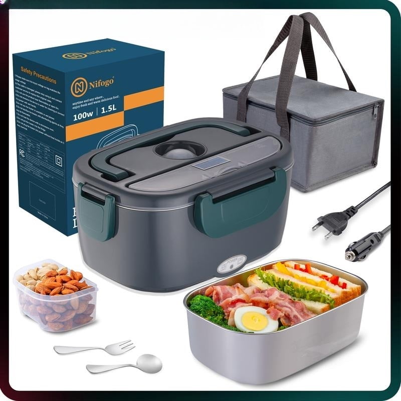 Electric Lunch Box Food Heater for Adults, Heated Lunch Box 12V/24V ...