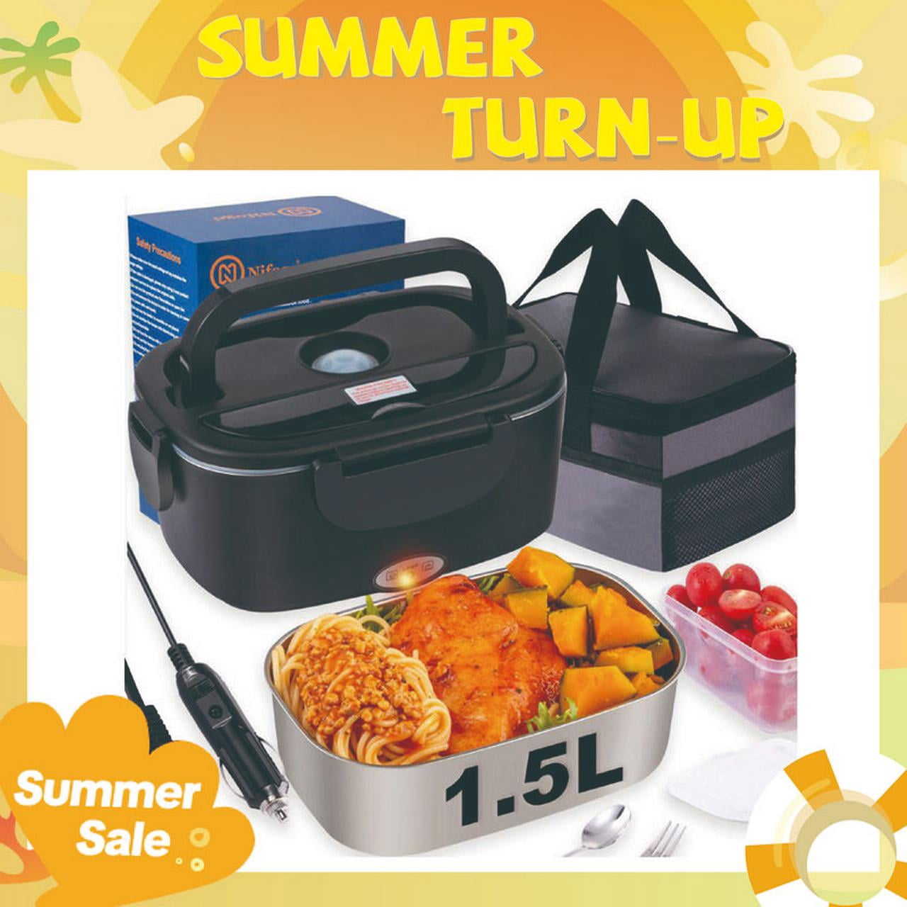 Electric Lunch Box Food Heater for Adults, Heated Lunch Box 12V/24V ...