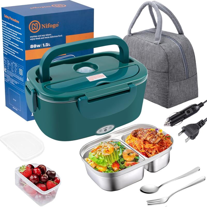 Electric Lunch Box Food Heater for Adults, Heated Lunch Box 12V/24V ...