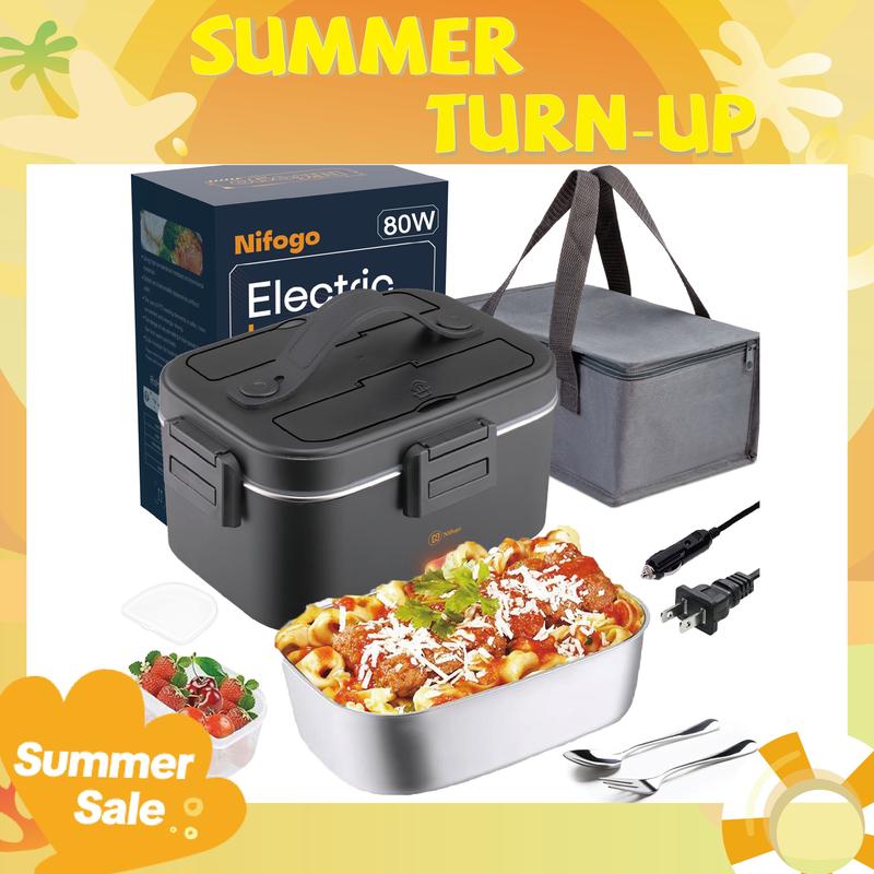 Electric Lunch Box Food Heater for Adults, Heated Lunch Box 12V/24V ...