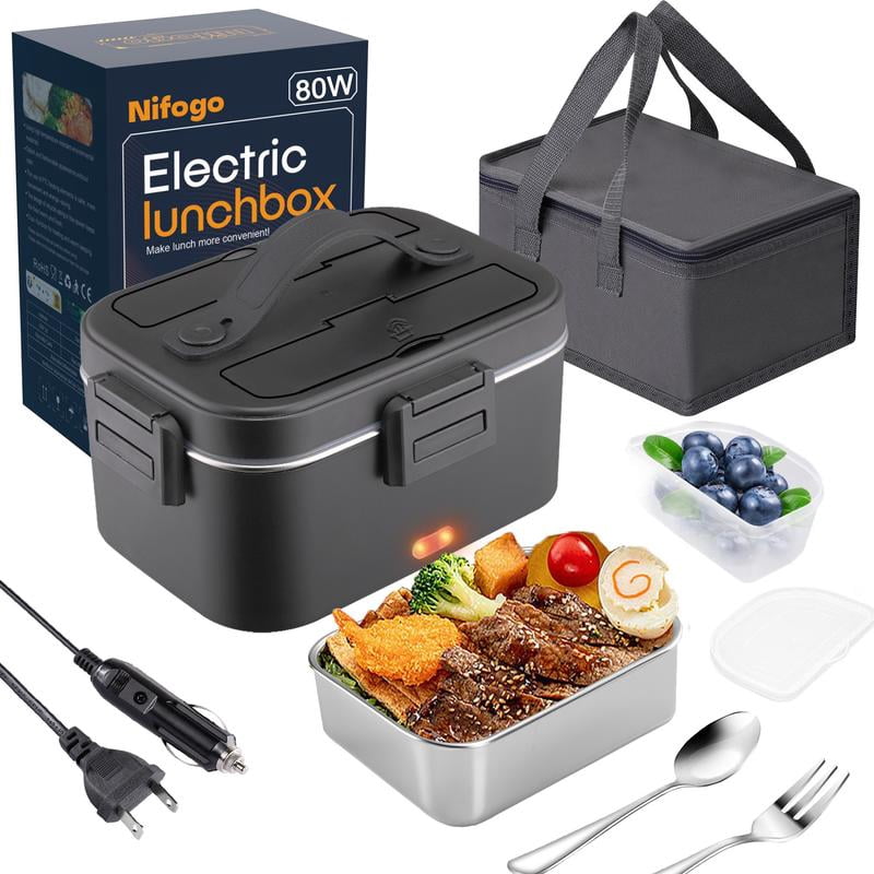 Electric Lunch Box Food Heater for Adults, Heated Lunch Box 12V/24V ...