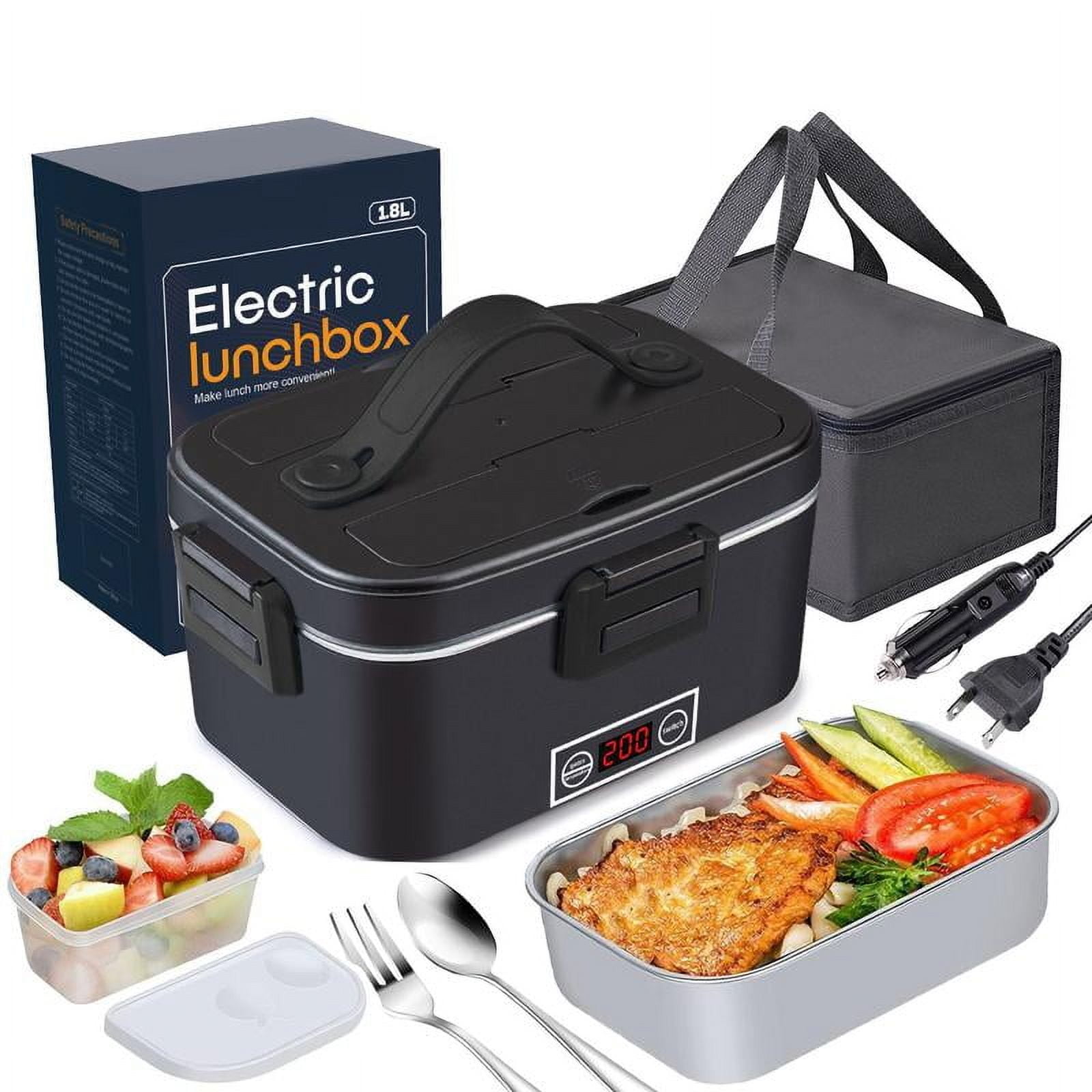 Electric Lunch Box Food Heater for Adults, Heated Lunch Box 12V/24V ...