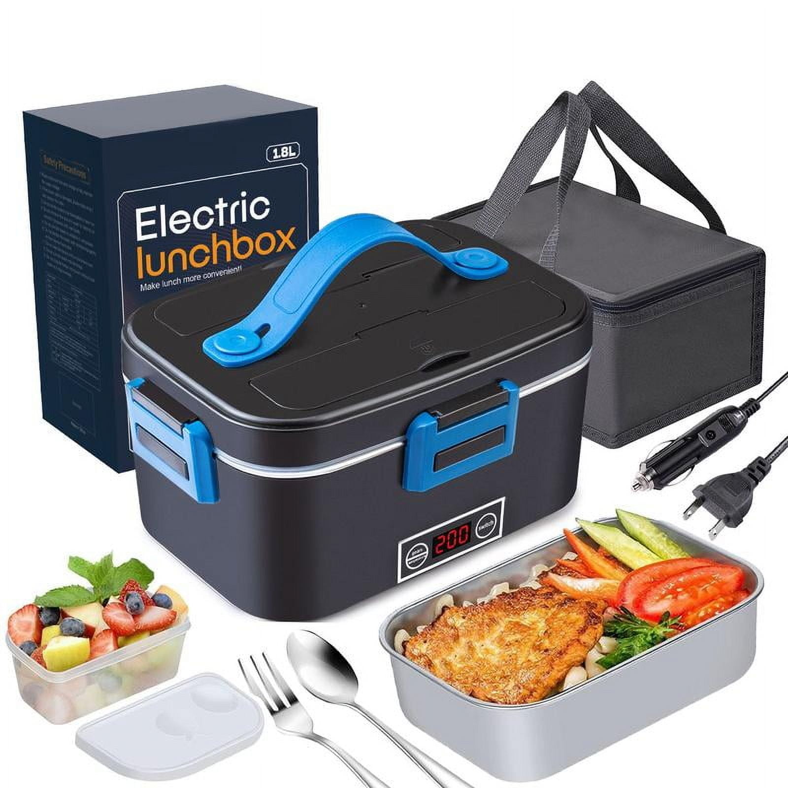 Electric Lunch Box Food Heater for Adults, Heated Lunch Box 12V/24V ...