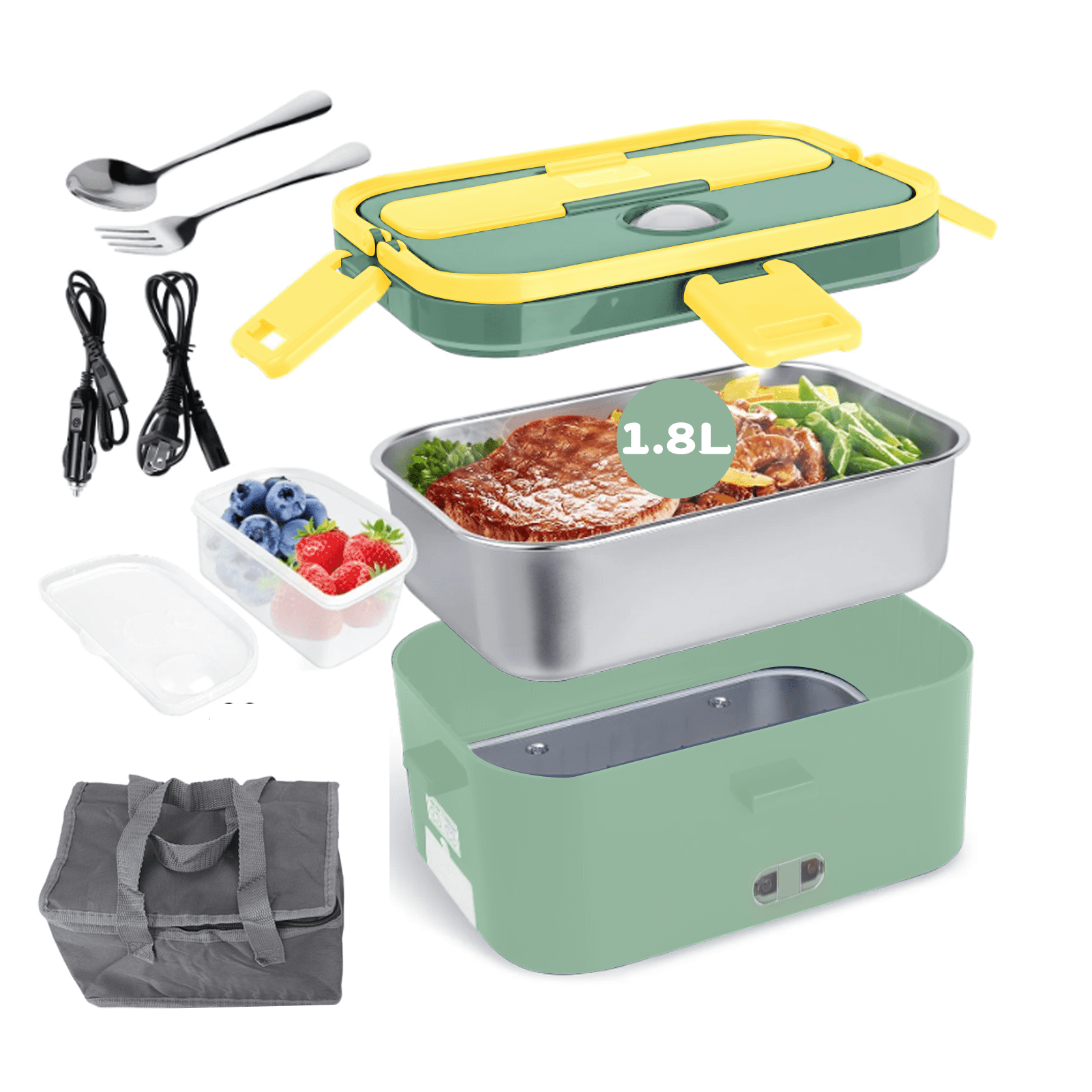 Electric Lunch Box Food Heater, Portable Food Warmer, Hot Lunch Warmer ...