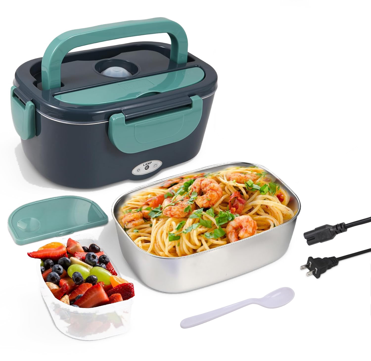 Electric Lunch Box Food Heater for Work, 80 W Food Warmer for Car Truck ...
