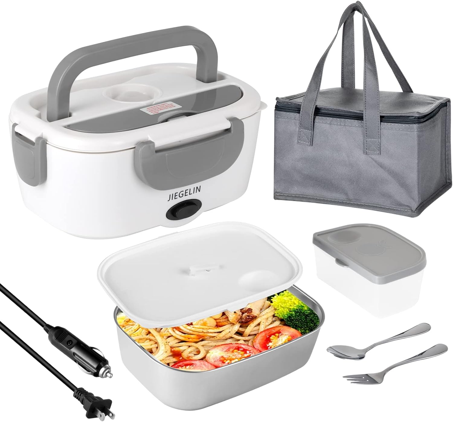 Electric Lunch Box Food Warmer, 3 in 1 Heated Lunch Box for Women & Men ...