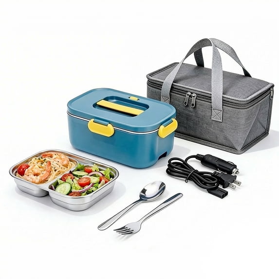Electric Lunch Box Food Warmer Heated Lunch Box with 2L Removable Dual ...