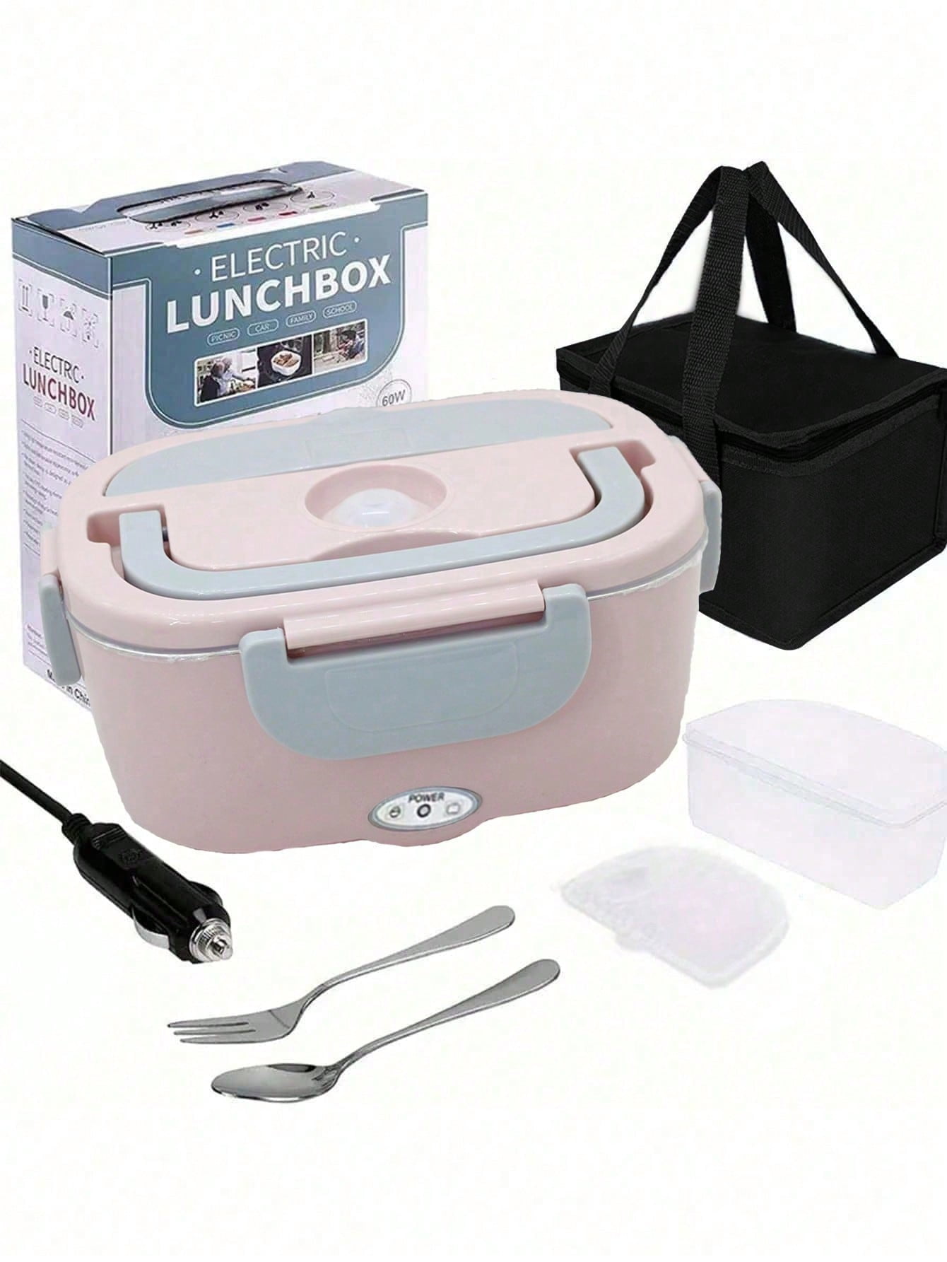 Electric Lunch Box Food Warmer - Herrfilk Portable Food Heater For Car ...