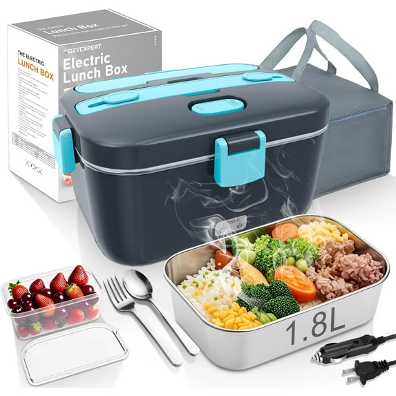 Electric-Lunch-Box-Heated-Food-Warmer 100W Heating Lunchbox for Adults ...
