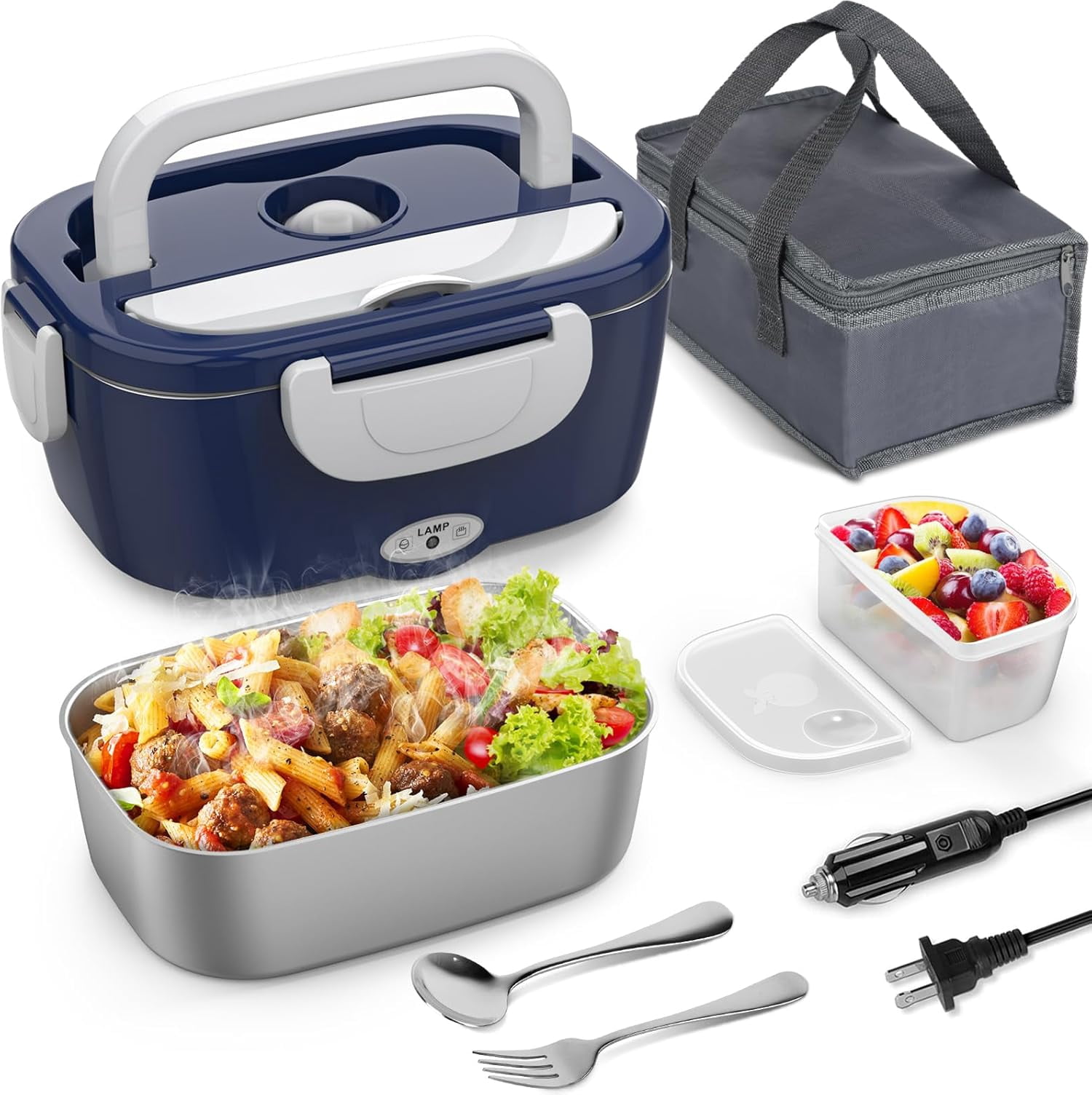 Electric Lunch Box Heater, 3 in 1 Heating Lunch Box for Work//, Heated ...